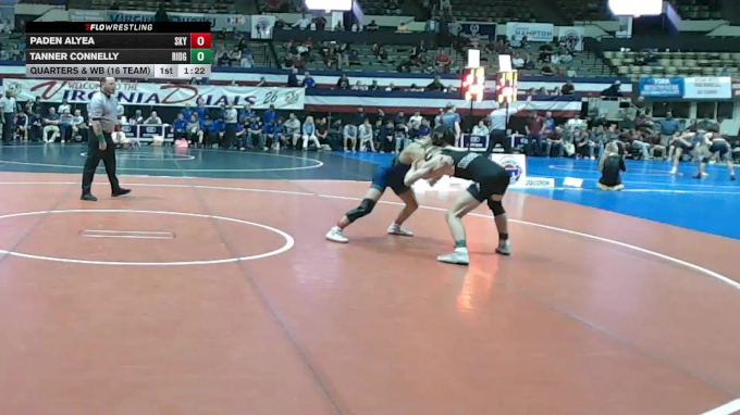113 lbs Quarters & Wb (16 Team) - Tanner Connelly, Ridge vs Paden Alyea ...
