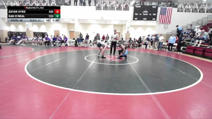 120 lbs Quarters & 1st Wb (16 Team) - Zayan Syed, Pope vs Ean O`neal ...