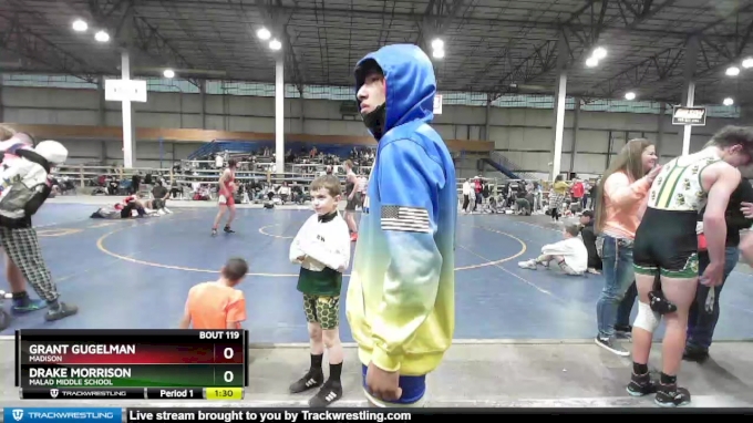 132 lbs 1st Place Match - Drake Morrison, Malad Middle School vs Grant ...