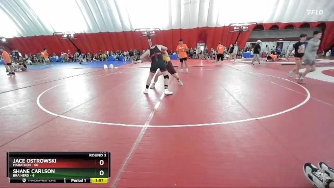 190 lbs Round 3 (6 Team) - Shane Carlson, Brainerd vs Jace Ostrowski ...