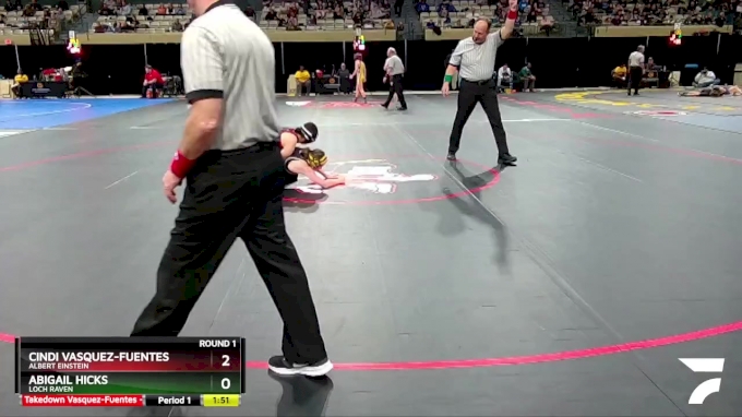 115 lbs Round 1 - Abigail Hicks, Loch Raven vs Cindi Vasquez-Fuentes ...