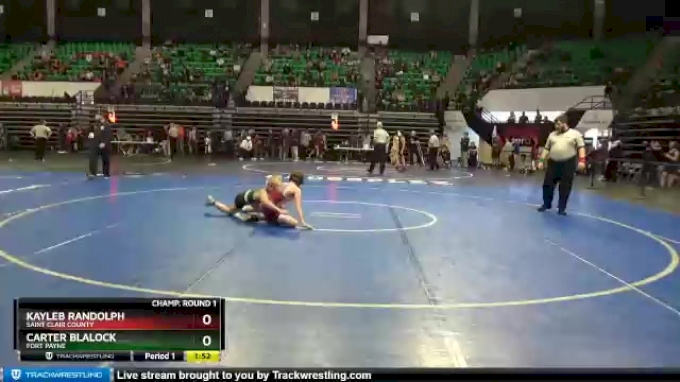 106 lbs Champ. Round 1 - Carter Blalock, Fort Payne vs Kayleb Randolph ...