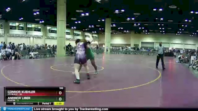 195 lbs Round 5 (8 Team) - Connor Kuehler, STL Black vs Andrew Liber ...