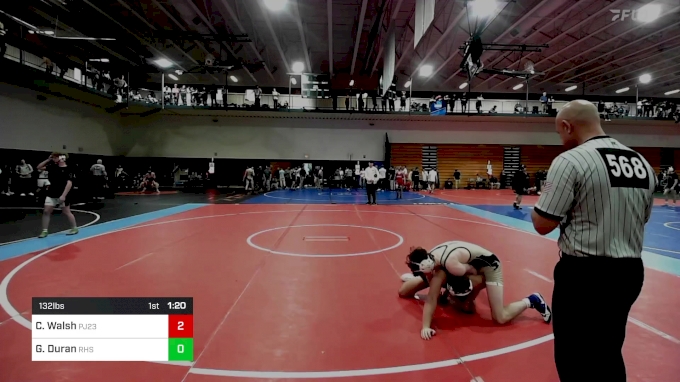 132 lbs Quarterfinal - Carson Walsh, Pope John XXIII vs Gavin Duran ...