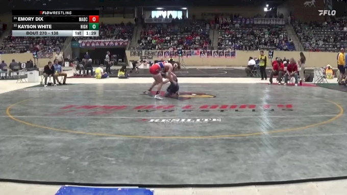 138 lbs Champ. Round 2 - Kayson White, Highlands vs Emory Dix, Madison ...