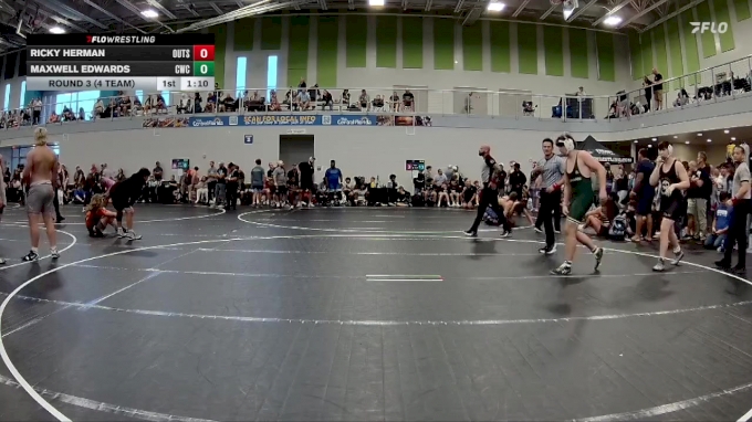 190 lbs Round 3 (4 Team) - Maxwell Edwards, Celtic WC vs Ricky Herman ...