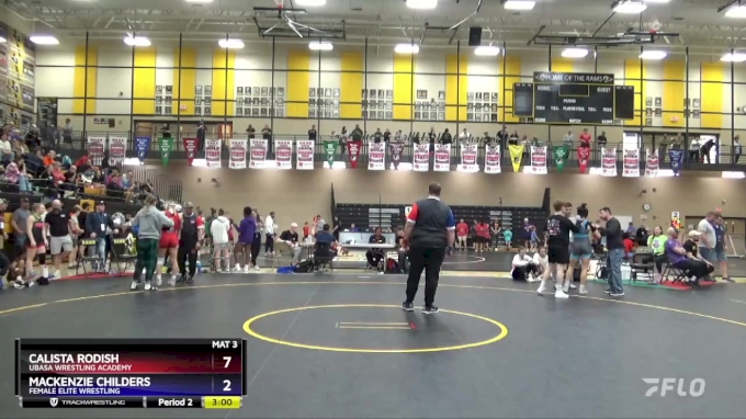 130 lbs 1st Place Match - Calista Rodish, Ubasa Wrestling Academy vs ...