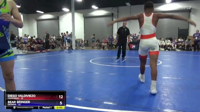 136 lbs Quarterfinals (8 Team) - James Curoso, California vs Kevin ...