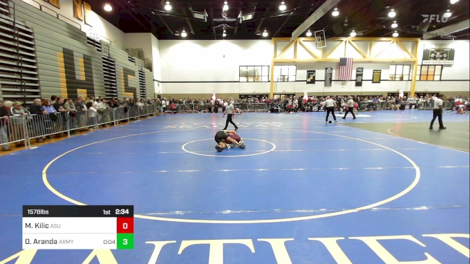 157B lbs Rr Rnd 2 - Michael Kilic, Asu vs Oscar Aranda, Army