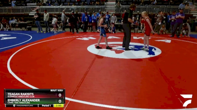 97 lbs Semifinal - Teagan Rakisits, Glenrock Wrestling Club vs Emberly ...