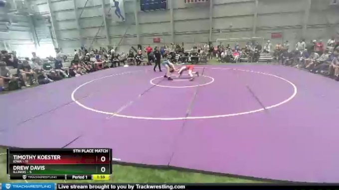 113 lbs Placement Matches (8 Team) - Timothy Koester, Iowa vs Drew ...