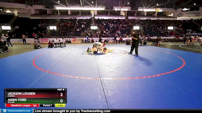 190 lbs 1st Place Match - Jackson Lougen, Camas vs Aiden Ford, Zillah