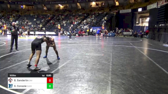 165 lbs Consi Of 16 #1 - Bryce Sanderlin, Davidson vs Gaetano Console, Duke
