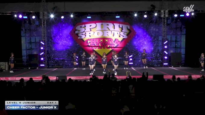 Cheer Factor - JUNIOR X [2025 L6 Junior Day 1] 2025 Spirit Sports ...