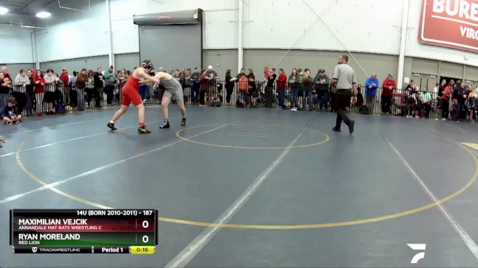 187 lbs Cons. Round 3 - Ryan Moreland, Red Lion vs Maximilian Vejcik ...