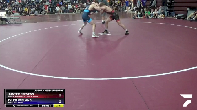 Junior-4 lbs Round 1 - Hunter Stevens, Sarbacker Wrestling Academy vs ...