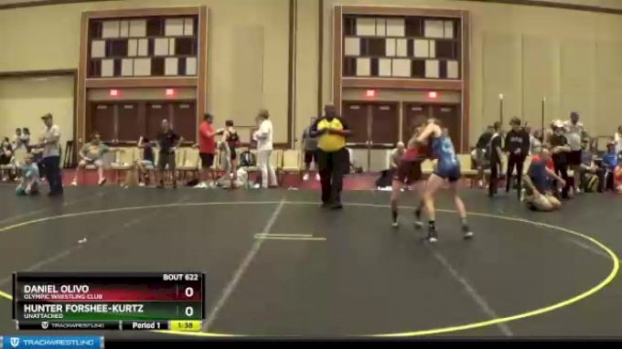 108/117 Round 2 - Daniel Olivo, Olympic Wrestling Club vs Hunter ...