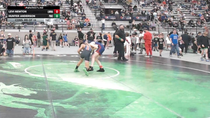 84 lbs Cons. Rd Of 16 - Levi Newton, Liberty Warriors Wrestling Academy ...