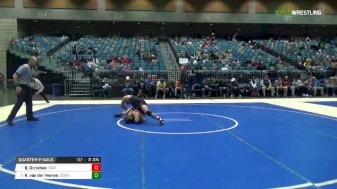 149 lbs Quarterfinal - Beau Donahue, NC State vs Requir Van Der Merwe ...