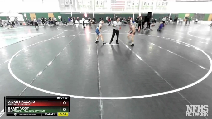133 lbs Quarterfinal - Brady Vogt, Unattached - Grand Valley State vs ...