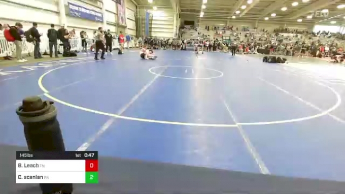 145 lbs Consi Of 8 #2 - Brayden Leach, TN vs Charlie Scanlan, PA