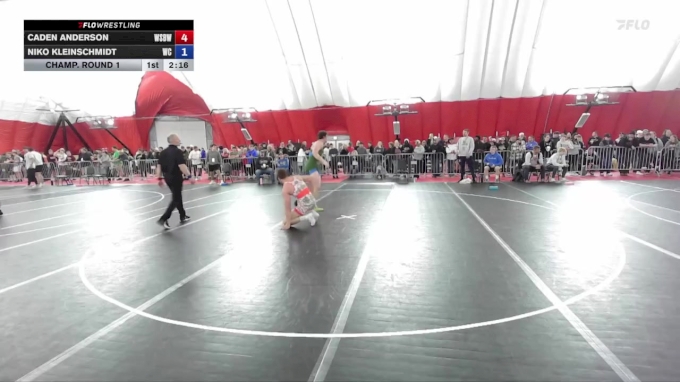 190 lbs Champ. Round 1 - Caden Anderson, West Salem Bangor Wrestling vs ...