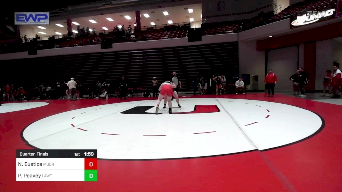 155 lbs Quarterfinal - Natalie Eustice, Moore Girls HS vs Payden Peavey ...