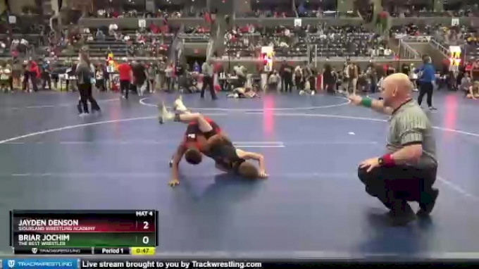80 lbs Cons. Round 2 - Briar Jochim, The Best Wrestler vs Jayden Denson ...