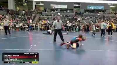 65 lbs Quarterfinal - Beckett Moyer, Moyer Elite vs Levi Charles ...