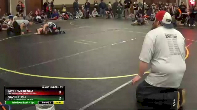 72 lbs Cons. Semi - Jayce Wierenga, Orchard View JR Wrestlers vs Gavin ...