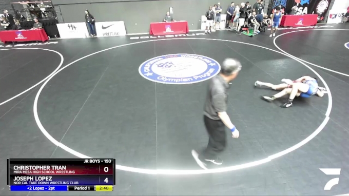 150 lbs Champ. Round 2 - Christopher Tran, Mira Mesa High School ...