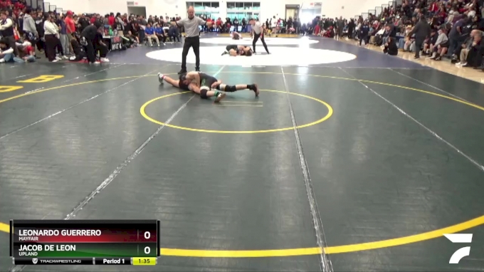 138 lbs Champ. Round 2 - Jacob De Leon, Upland vs Leonardo Guerrero ...