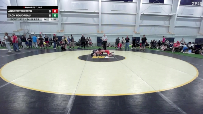S-108 lbs Quarterfinal - Andrew Whitted, TN vs Zach Boudreau, NY