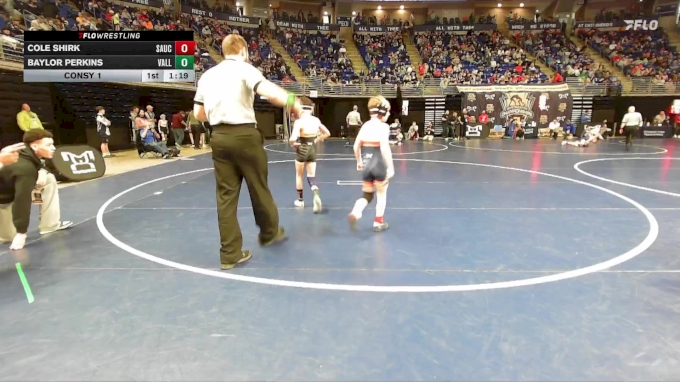 70 lbs Consy 1 - Cole Shirk, Saucon Valley vs Baylor Perkins, Valley
