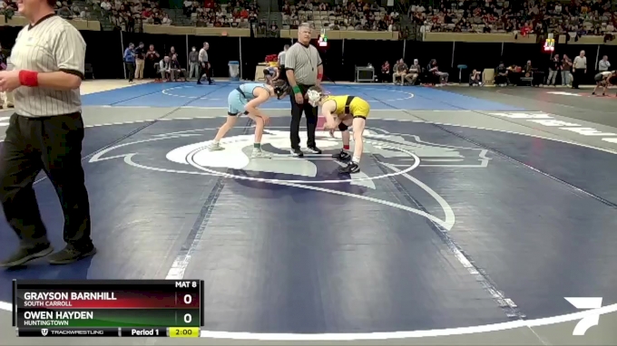106-2A/1A Semifinal - Owen Hayden, Huntingtown vs Grayson Barnhill ...