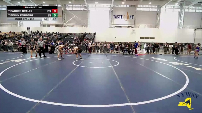 190 lbs Champ. Round 2 - Patrick Braley, Falconer Youth Wrestling vs ...