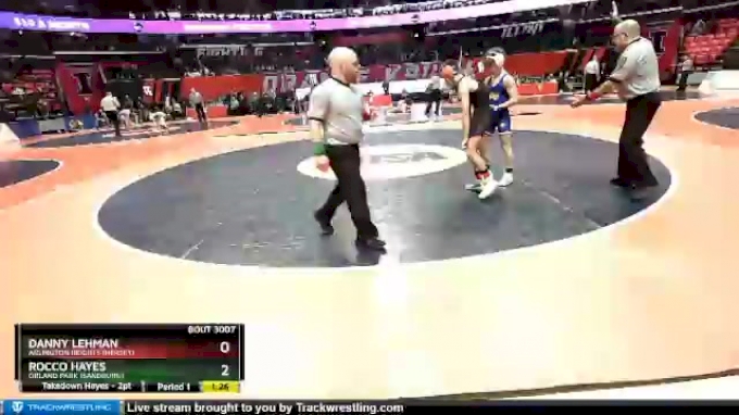3A 106 lbs Champ. Round 1 - Rocco Hayes, Orland Park (Sandburg) vs ...