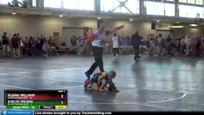 50 lbs Round 1 (4 Team) - Alaina Williams, Black Mambas Red vs Evelyn ...