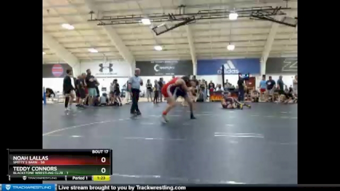 145 lbs Cons. Round 1 - Noah Lallas, Smitty`s Barn vs Teddy Connors ...