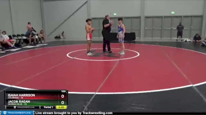100 lbs Round 1 (8 Team) - Isaiah Harrison, Colorado vs Jacob Ragan ...