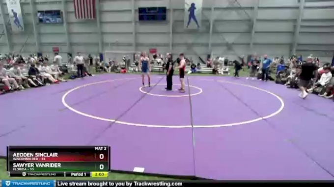 182 lbs Round 2 (8 Team) - Aeoden Sinclair, Wisconsin Red vs Sawyer ...