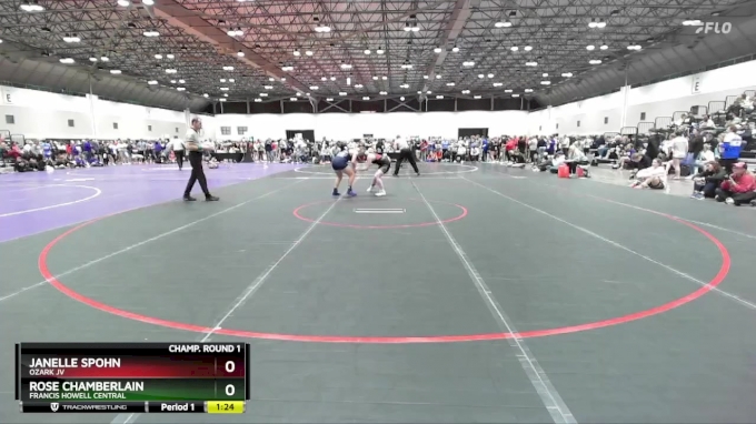 140 lbs Champ. Round 1 - Janelle Spohn, Ozark JV vs Rose Chamberlain ...
