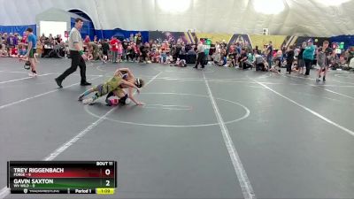 56 lbs Round 3 (8 Team) - Trey Riggenbach, FORGE vs Gavin Saxton, WV Wild