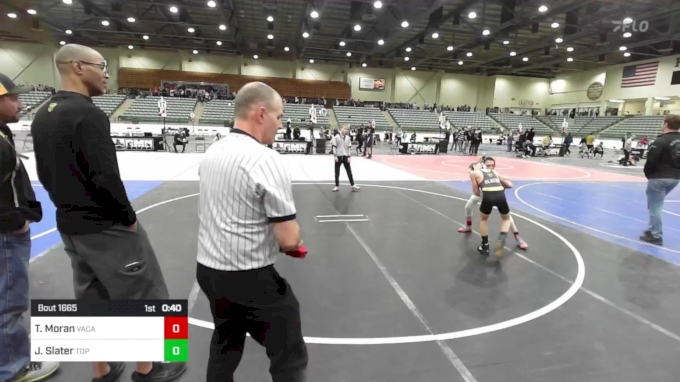 81 lbs 2nd Place - Tyler Moran, Vacaville WC vs Jake Slater, Top Fuelers WC