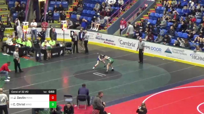 82 lbs Consi Of 32 #2 - Joey Devlin, Pennsbury vs Carter Christ ...