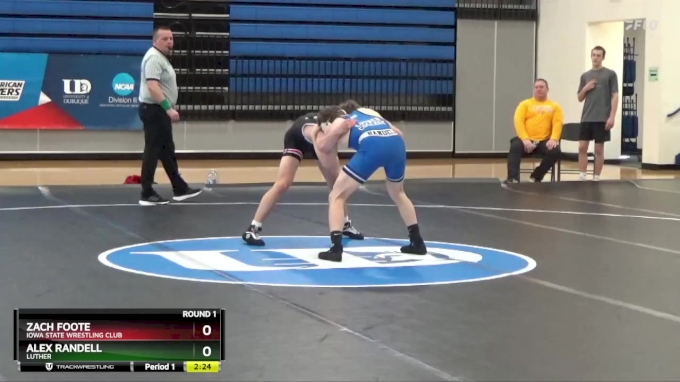 141 lbs Round 1 - Zach Foote, Iowa State Wrestling Club vs Alex Randell ...