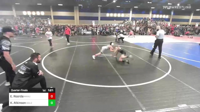 89 lbs Quarterfinal - Everett Roorda, Manu WC vs Kaden Atkinson, Gold ...