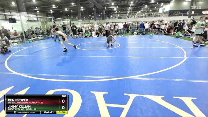 106 lbs Round 2 (6 Team) - Ben Proper, PIT BULL WRESTLING ACADEMY vs ...