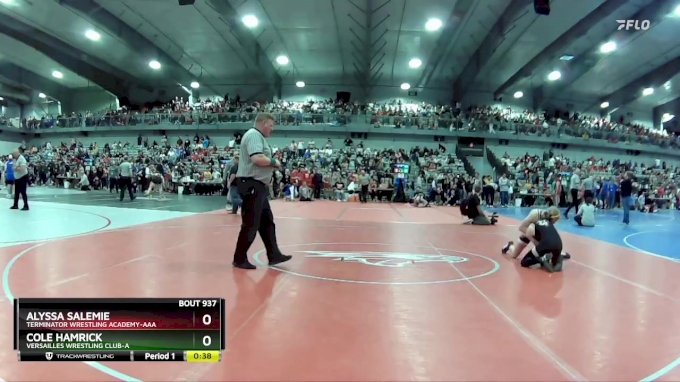 115 lbs Cons. Round 2 - Alyssa Salemie, Terminator Wrestling Academy ...