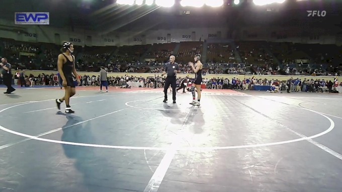 133 lbs Quarterfinal - Carsten Campbell, Tonkawa vs Rayvon McClellan ...